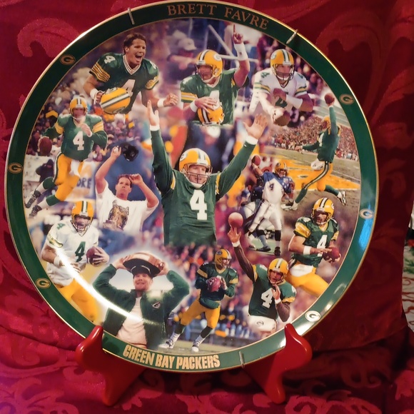 Danbury Mint | Accents | Danbury Mint Brett Farve Commemorative Plate ...